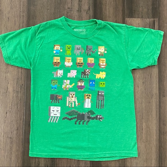 Minecraft | Shirts & Tops | Mojang Minecraft Boys Tshirt | Poshmark